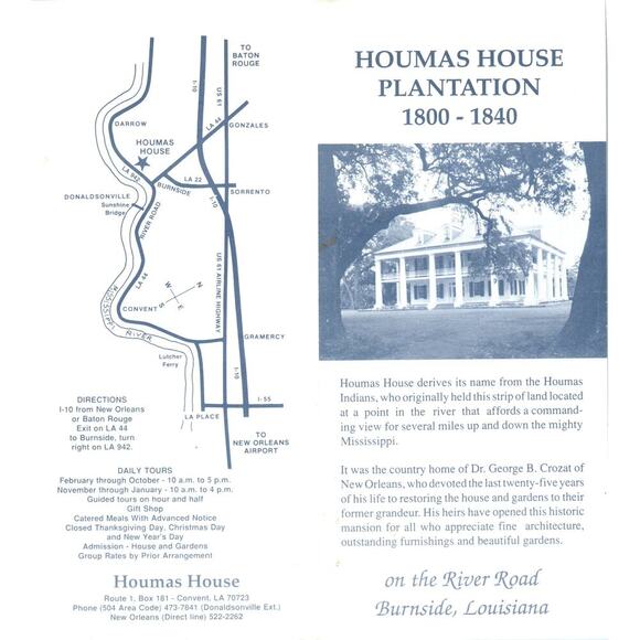 None | Accents | Vintage Houmas House Plantation Burnside Louisiana ...